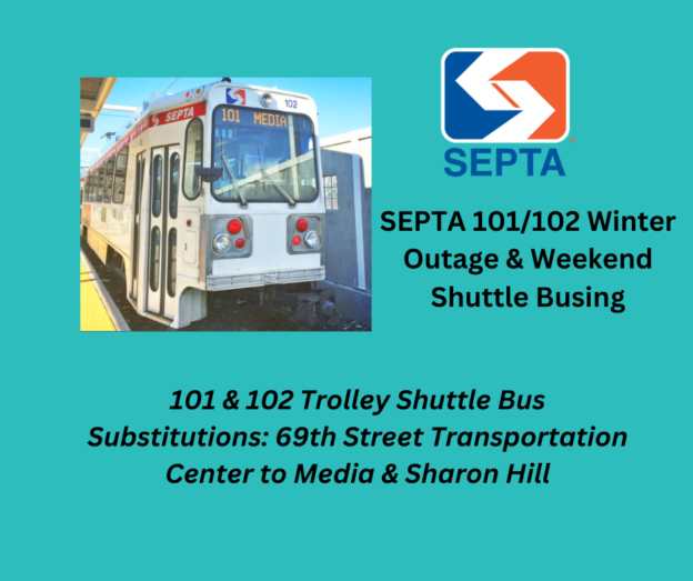 SEPTA Route 101 & 102 Winter Outage Schedule for January & February | DCTMA